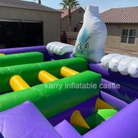China PORTABLE Most Popular Halloween Haunted House Inflatable Obstacle Bouncer Castle for sale