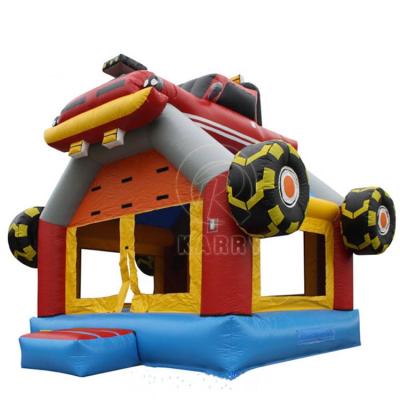 China Get the Best 3D Red Racing Inflatable Jumping Bouncy Castle for Kids at Amusement Park for sale