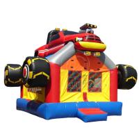 China Get the Best 3D Red Racing Inflatable Jumping Bouncy Castle for Kids at Amusement Park for sale