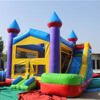 China Popular Inflatable Bounce House with Slide and Water Slide Features PORTABLE OEM. ODM for sale
