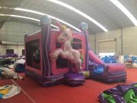 China Popular Inflatable Bounce House with Slide and Water Slide Features PORTABLE OEM. ODM for sale