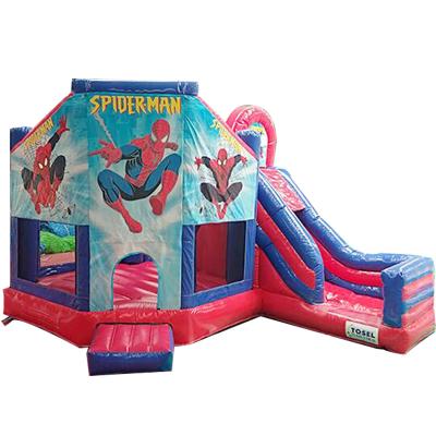 China KR-BH610 Commercial  Customized Color Bounce House with Slide and Spiderman for sale