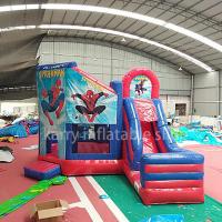 China KR-BH610 Commercial  Customized Color Bounce House with Slide and Spiderman for sale