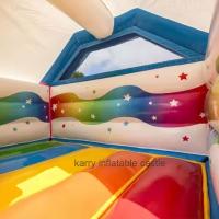China ExquisitelyOutdoor Playground kids inflatable slide bouncer with Blower for sale