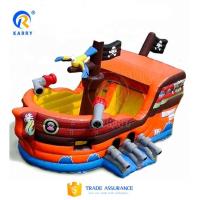 China Outdoor Games Pirate Ship Boat Combo Jumper with Inflatable Slides and Bouncer House for sale