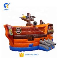 China Outdoor Games Pirate Ship Boat Combo Jumper with Inflatable Slides and Bouncer House for sale