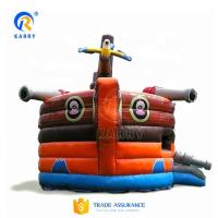 China Outdoor Games Pirate Ship Boat Combo Jumper with Inflatable Slides and Bouncer House for sale
