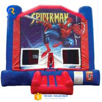 China PVC Customized Color Spider-Man Bouncy Castle for Outdoor Kids Inflatable Sport Games for sale