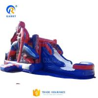 China Outdoor Playground Inflatable Spider Man Bounce House Combo Slide for Kids and Adults for sale
