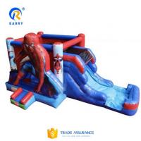 China Outdoor Playground Inflatable Spider Man Bounce House Combo Slide for Kids and Adults for sale