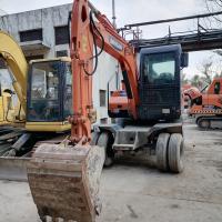 China 5 ton Korea imported 90% new Doosan DX 60W Used Wheel excavator with high quality and best performance for sale for sale