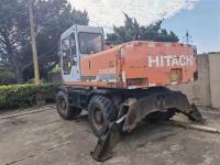China Hitachi EX 160WD Used Wheel Excavator 102 kN 1.26m Bucket width for sale