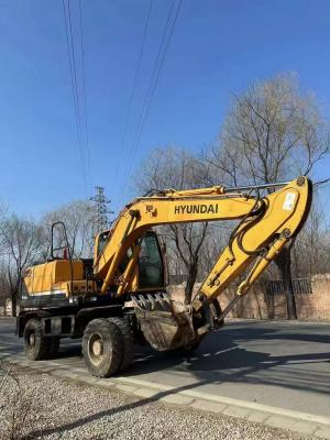 China 13 Ton Hyundai R150W-9 Used Wheel Excavator 4.85m Dredging depth for sale