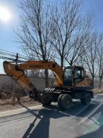 China 13 Ton Hyundai R150W-9 Used Wheel Excavator 4.85m Dredging depth for sale