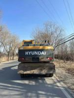 China 13 Ton Hyundai R150W-9 Used Wheel Excavator 4.85m Dredging depth for sale