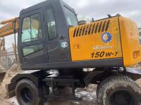 China 17.17 Ton Hyundai R150W-7 Used Wheel Excavator 4.5L Displacement for sale