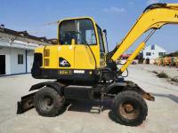 China 6 Ton Ready To Work Korea Imported Hyundai R60-7 Used Wheel Excavator for sale