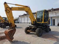 China 6 Ton Ready To Work Korea Imported Hyundai R60-7 Used Wheel Excavator for sale