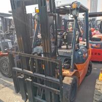 China Japan Used Compact Electric Forklift TOYOTA 2.5 Ton Forklift Engine Power for sale