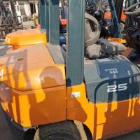 China Japan Used Compact Electric Forklift TOYOTA 2.5 Ton Forklift Engine Power for sale