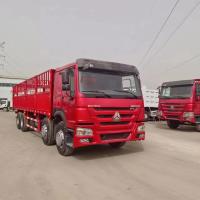 China Good Performance HOWO 8X4 Cargo Truck with 6m Cargo Box Dimensions for sale