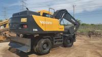 China Used Volvo EW180BLC Wheeled Excavator 2022 Second Hand Volvo Excavators for sale
