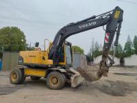 China Used Volvo EW145B Wheeled Excavator Reliable Second-Hand Wheel Excavator for sale
