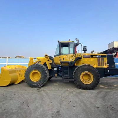 China Used Komatsu WA470-6 Wheel Loader Well-Maintained 4WD Quick Coupler for sale