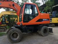 China Used Doosan DH150W-7 Wheeled Excavator  15 Ton Wheel Excavator for sale