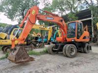 China Used Doosan DH150W-7 Wheeled Excavator  15 Ton Wheel Excavator for sale
