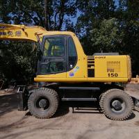 China Used Komatsu PC150W-6 Wheel Excavator Second Hand 15 Ton Mobile Excavator from China for sale