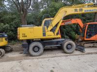 China Used Komatsu PC150W-6 Wheel Excavator Second Hand 15 Ton Mobile Excavator from China for sale