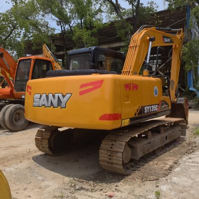 China Used SANY SY135C Excavator 13.5 Ton Crawler Digger Shanghai for sale