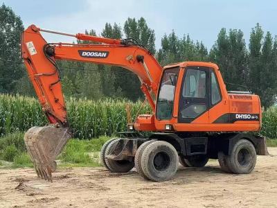 China Used Doosan DH150W-7 Wheel Excavator 15 Ton Good Condition for sale