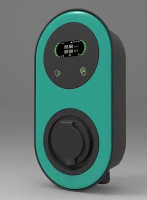 China IEC 621962-2 Type 2 Dual guns intergated floor-mounted AC EV charger for sale