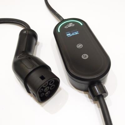 China 3kw Portable Electric Car Charger With Adjustable Current And Delay Charging for sale