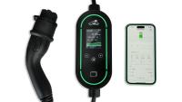 China 7kW Portable EV Charger with 2.4-inch LCD Screen 5m Charging Cable and Flame Retardant PC Material for sale