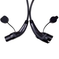 China IP67 Spring Cable SAE J1772 Type 1 to Type 2 EV Charging Cable for Mode 3 Charging for sale
