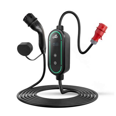 China 11kW Type 2 EV Chargers Portable Leakage Protection 480V Amps Adjustable for sale