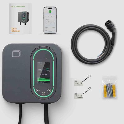 China 22kW EV Charger Solar Wallbox Station 32A 480V With Dynamic Load Balance Box for sale