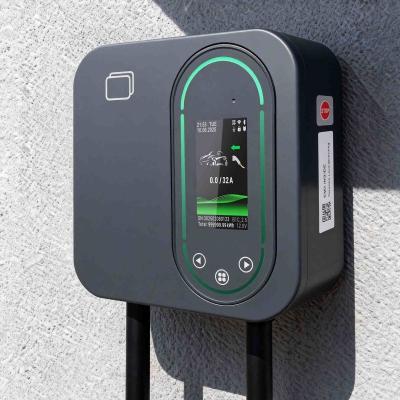 China Home Charging Wallbox Station 7kW EV Charger with WIFI APP Bluetooth for sale