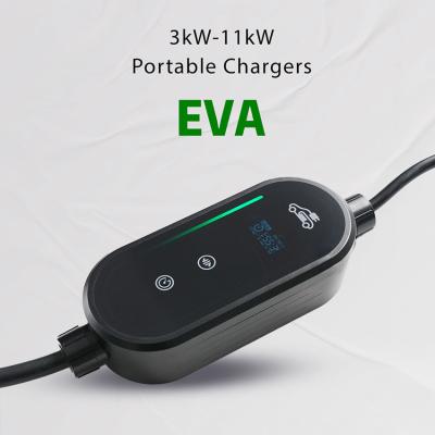 China 400V 11kW Portable EV Charger with Delay Charging 3.2kg IP67 for sale