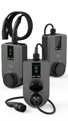 China 7.4kW Type 2 Hardwired Wallbox EV Charger with IP66 Protection for sale