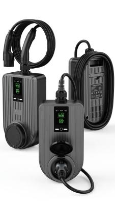 China IP66 Smart 7.4kW Wallbox EV Charger with Type 2 and App Control for sale