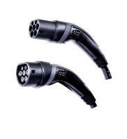 China Tethered IEC 62196 standards electric vehicle charging cable 32A 480V 22kW for charging station type 2 ev charging leads for sale