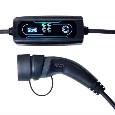China 16A 3.6kW Portable EV Charger EU Type Electric Vehicle Charging Equipment for sale