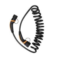 China Spiral 7kW Type 2 To Type 2 Charging Cable 32A 250V 1 Phase IEC 62196 Standard for sale