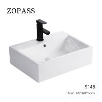 China New Design Small Size Ceramic Bathroom Wash Hand Basin Art Basin for sale