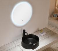 China Oval Ceramic 9L Sanitary Ware Basin Matte Black Bathroom Bowl Sinks for sale
