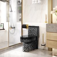 China Floor Mounted One Piece Dual Flush Toilet 3L 6L Super Swirl Siphon 650x370x780mm for sale